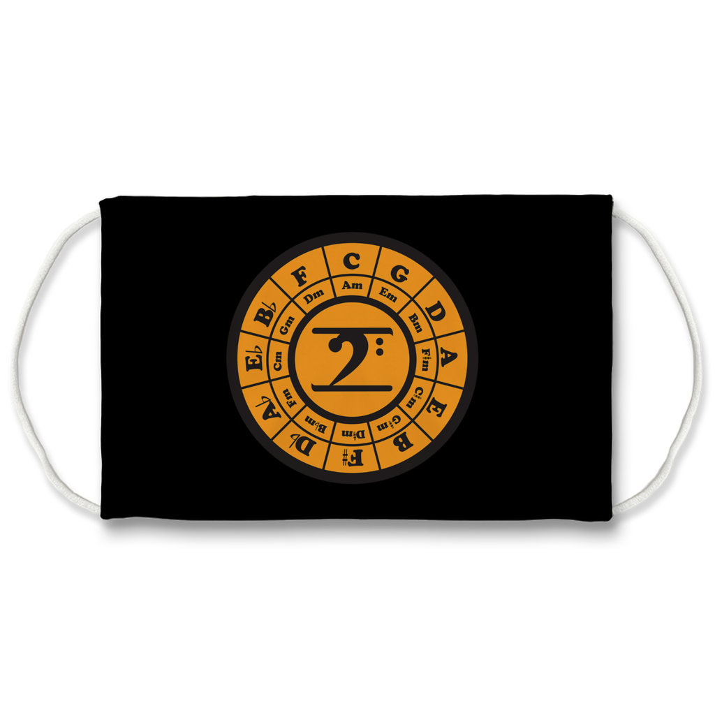 CIRCLE OF 5TH = BLACK Face Mask – Lathon Bass Wear